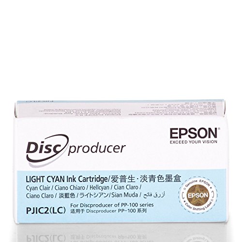 Epson Pji-C2lc (C13s020448) Standard Yield Ink Cartridge (Light Cyan) in Retail Packaging