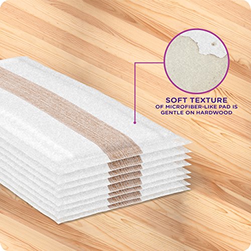 Swiffer Wetjet Wood Floor Spray Mop Starter Kit Power Mop 5 Mopping Pads Floor Cleaner Liquid Solution, Purple, 1 Count