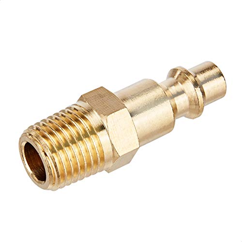 Amazon Basics Quick Connect Brass Air Coupler and Plug Kit - 1/4-Inch NPT Fittings - 14-Piece