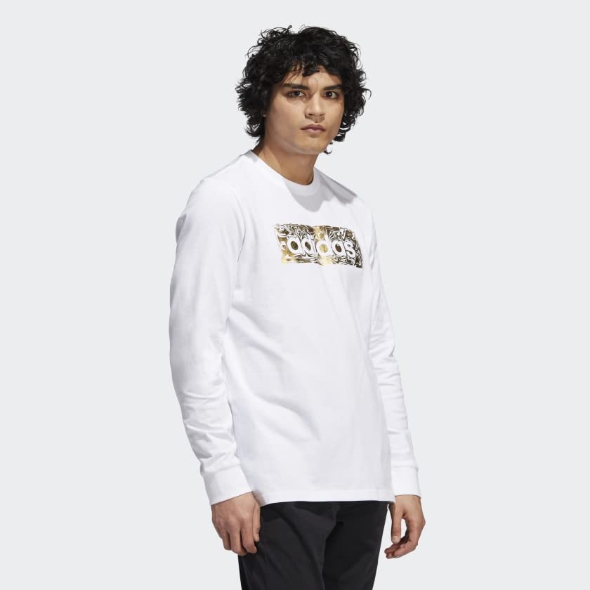 adidas Liquid Foil Long Sleeve Tee Legend Ink LG