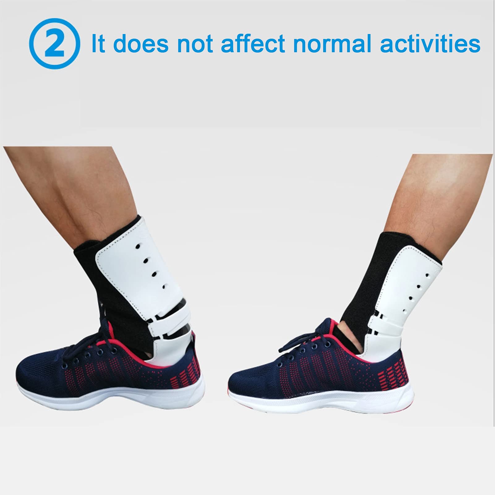 Adjustable Ankle Stabilizer, Strong Ankle Brace Sports Protection Breathable Practical Adjustable Fastener with 1pcs for Ankle Injuries for Sports(Right foot, M)