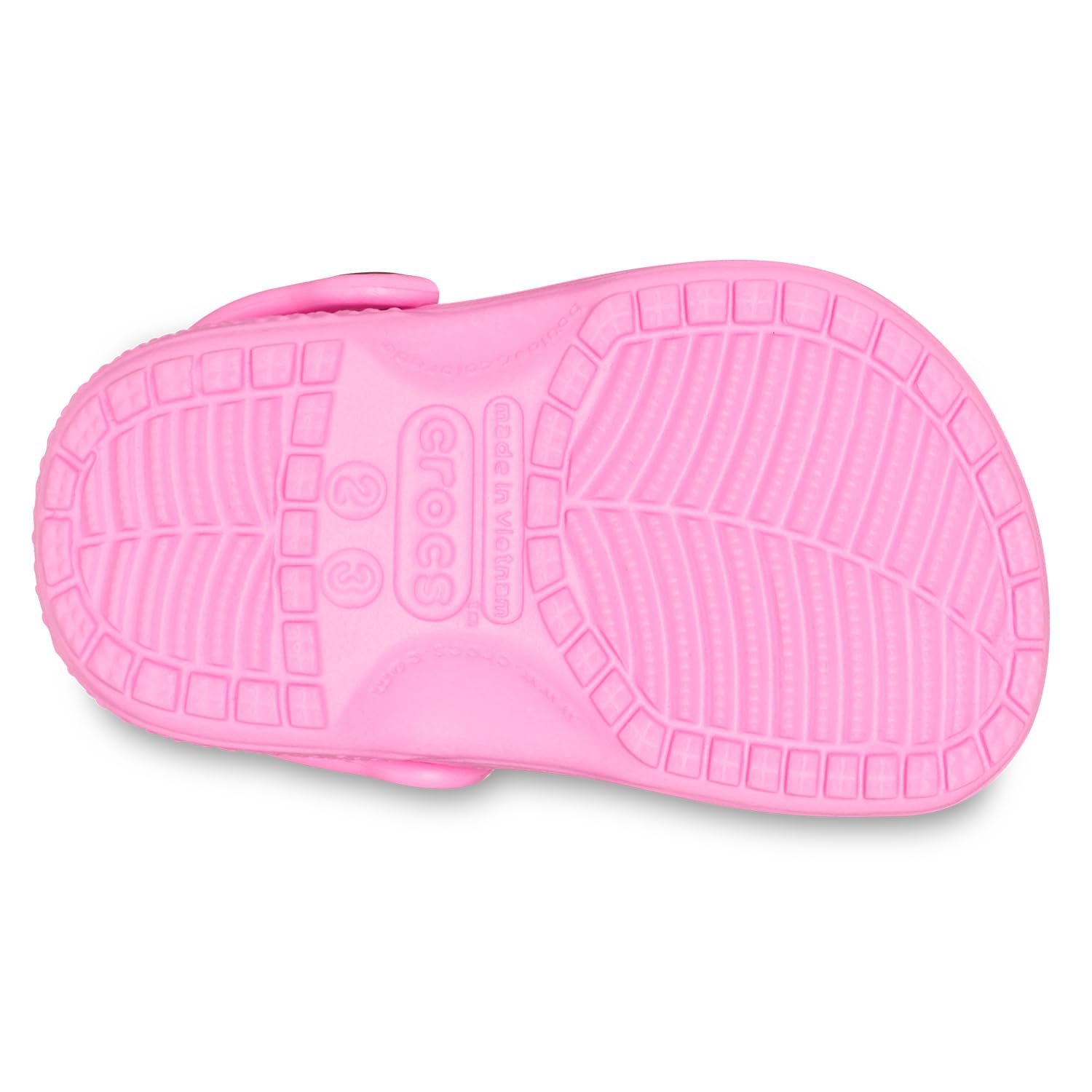 Crocs Unisex-Baby Classic Littles Clogs |Baby Shoes, Ballerina Pink, 2-3 Infant
