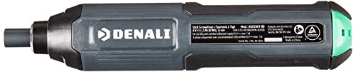 Amazon Brand - Denali by SKIL 4V Cordless Stick Screwdriver with 10-Piece Bit Set and USB Cable