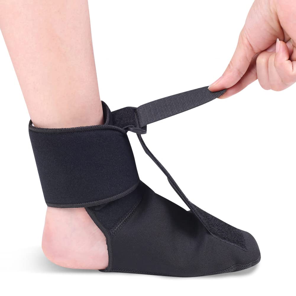 Adjustable Elastic Ankle Support Ankle Foot Squat Support Protection Protective Ankle Brace Support Guard Sprains Injury Wrap Elastic Splint Strap (M)