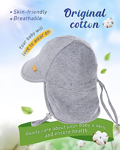 FURTALK Baby Sun Hat UPF 50+ UV Ray Sun Protection Cotton Toddler Hats for Boys Girls