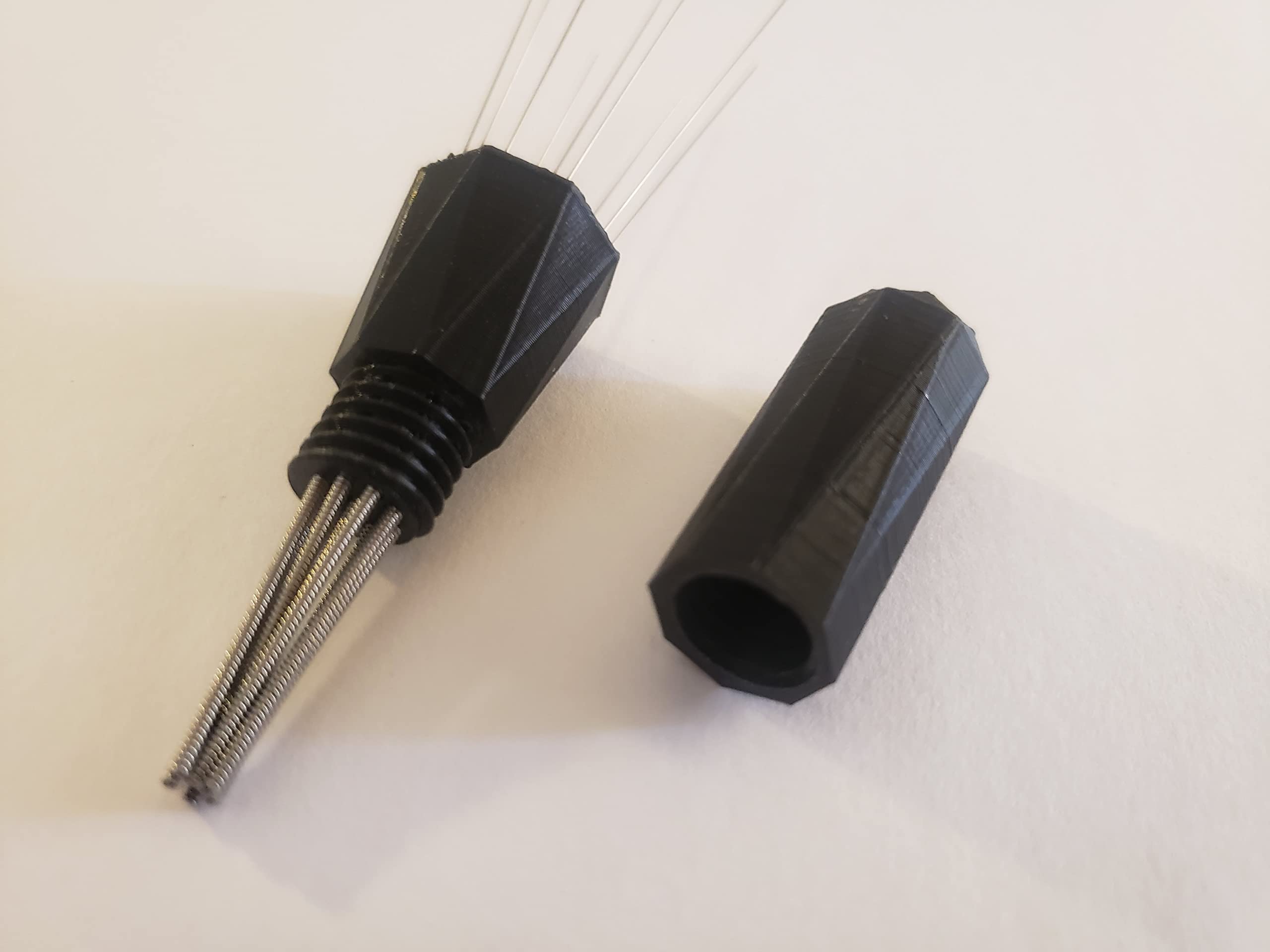 AppaMakes Coffee Stirrer WDT Tool with Magnetic Holder, Black, 0.77 inch x 0.77 inch x 4.3 inch, (JK913)