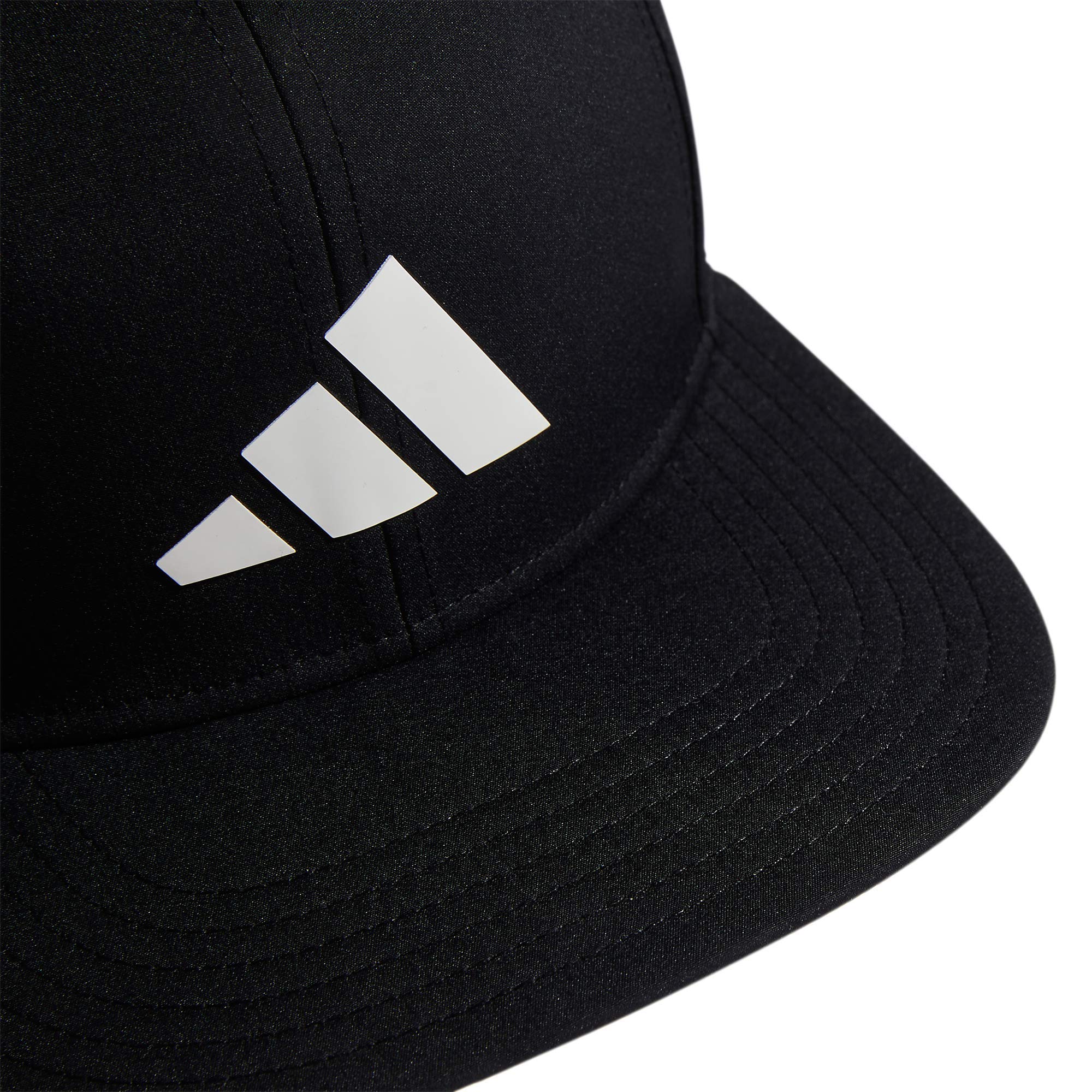 adidas Men's Three Bar Structured Snapback Adjustable Fit Cap, Grey Six/Black/Grey Four, One Size