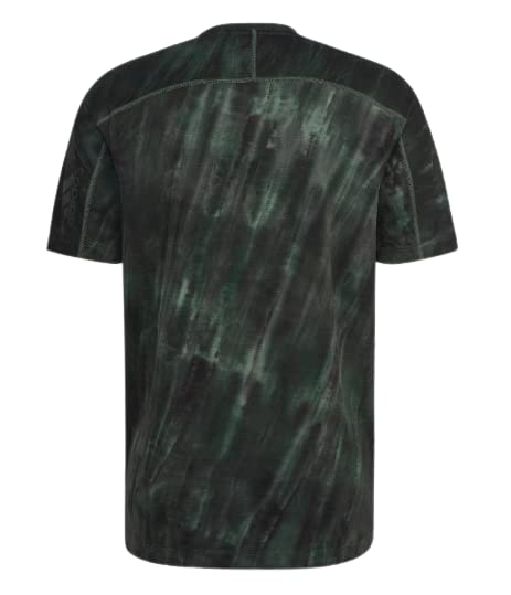 adidas Men's Training Workout Spray DYE TEE Green Oxide/Shadow Green/Black Size XL