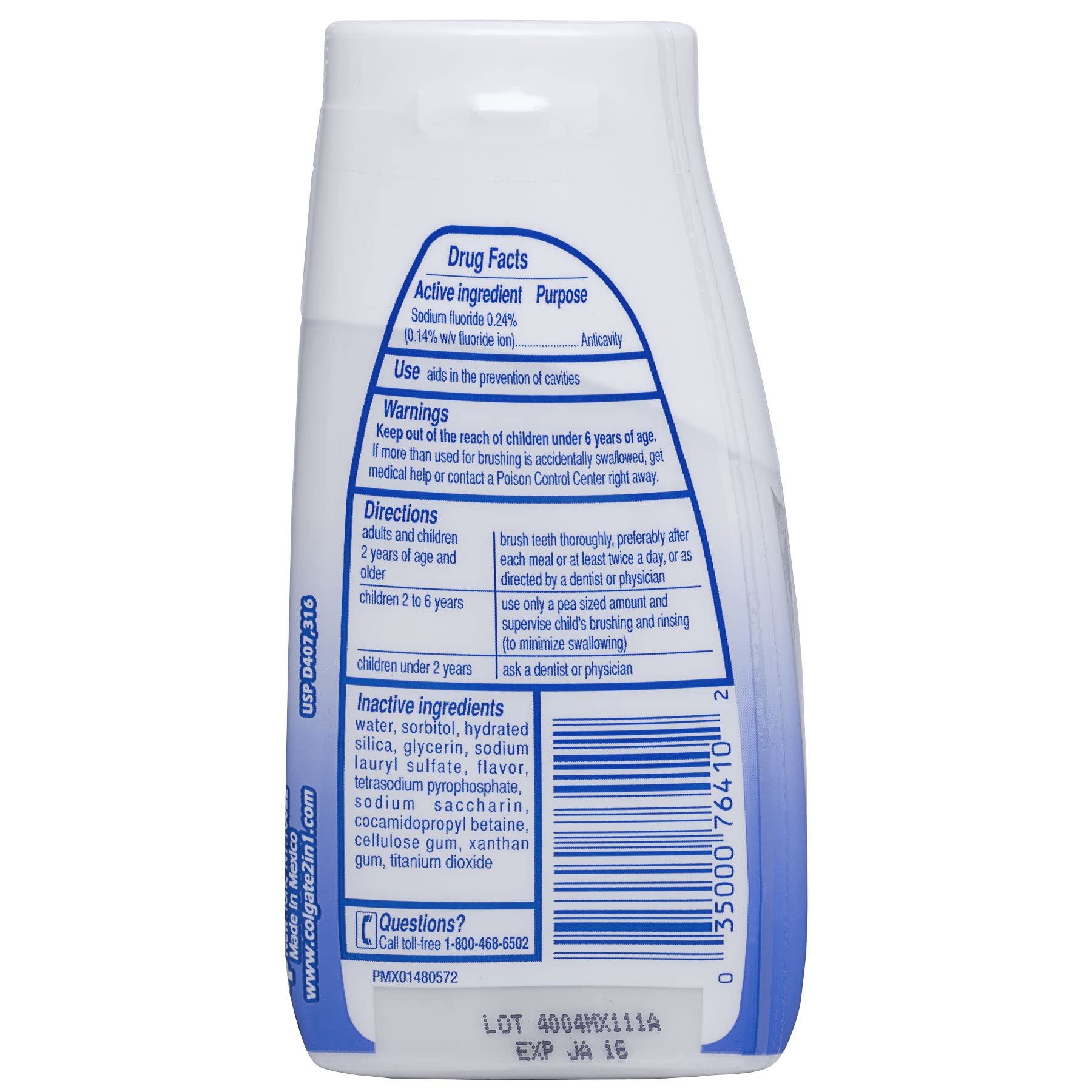 Colgate 2-in-1 Whitening Toothpaste Gel - 4.6 ounce