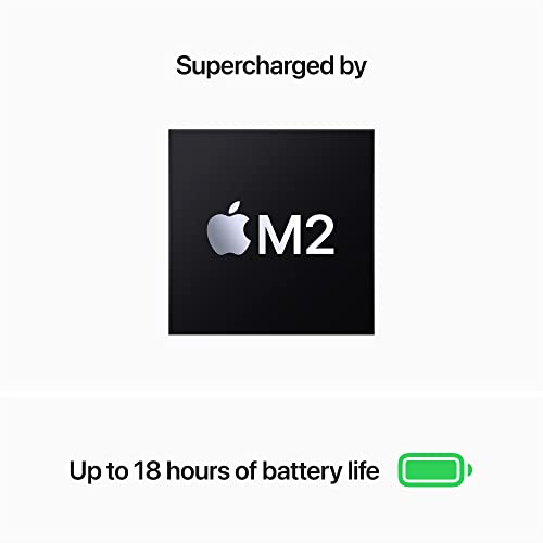 Apple 2022 MacBook Air M2 Chip (13-inch, 8GB RAM, 512GB SSD Storage) (QWERTY English) Silver (Renewed Premium)