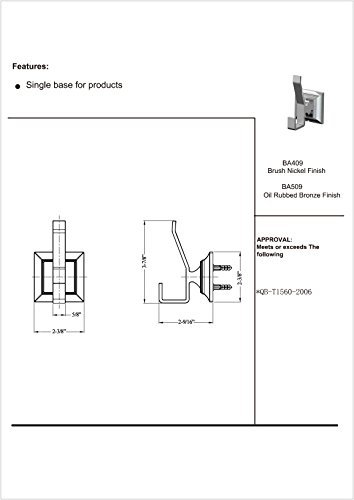 Designers Impressions 400 Series Satin Nickel Double Robe Hook
