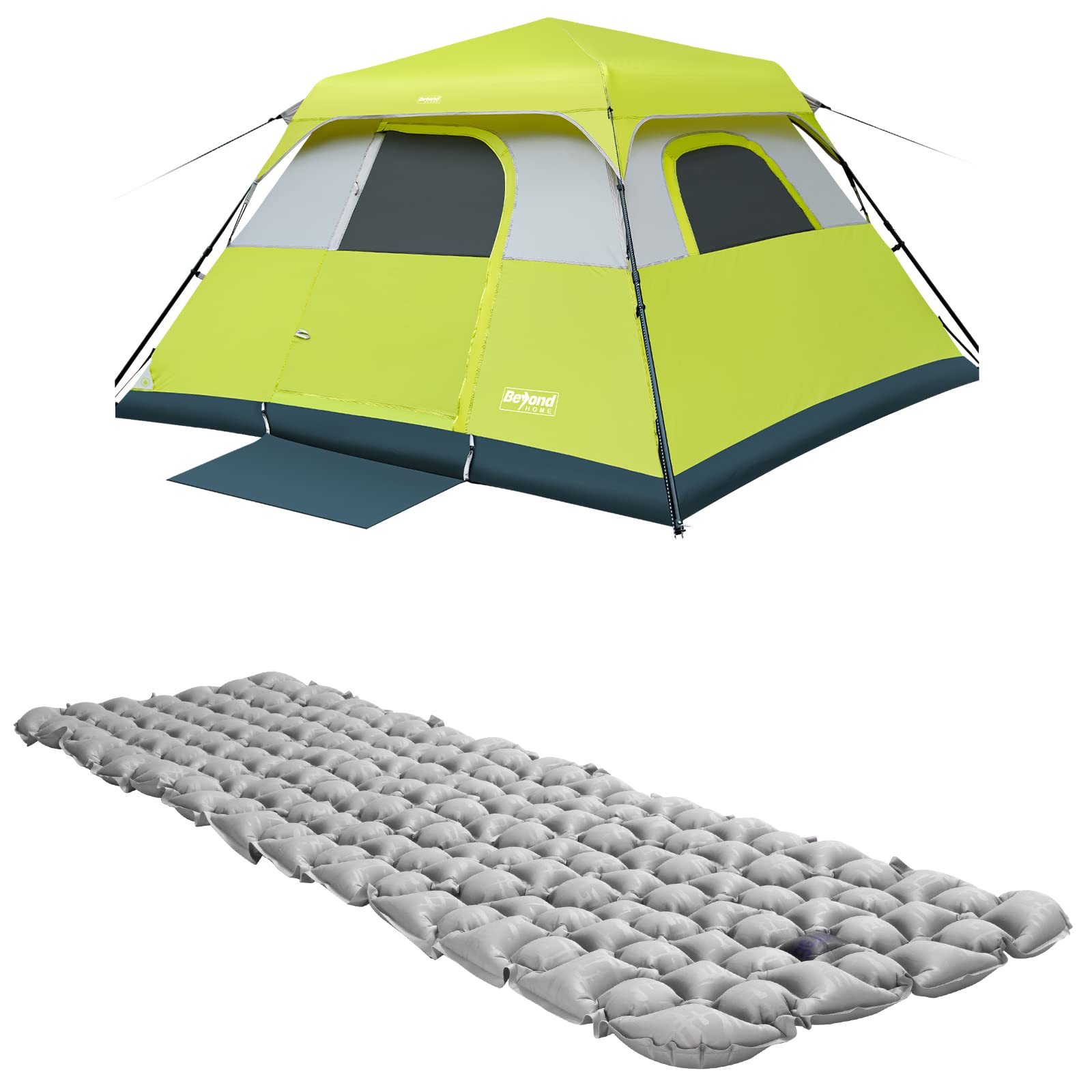 6 Person Instant Cabin Tent, Ultralight 1 Person Camping Sleeping Pad