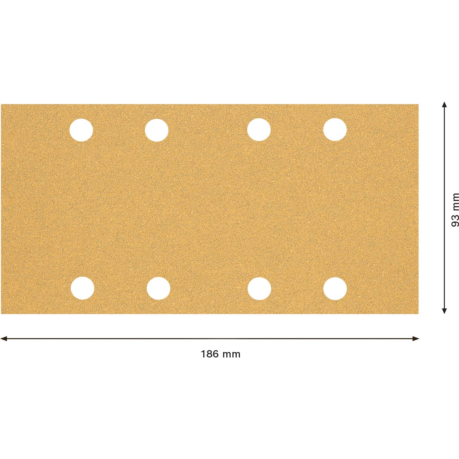 Bosch Professional 50x Expert C470 Sandpaper (for Hardwood, Paint on Wood, 93x186 mm, Grit 60, Accessories Orbital Sander)