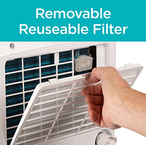 BLACK+DECKER 3000 Sq. Ft. Dehumidifier for Large Spaces and Basements, Energy Star Certified, BDT30WTB , White