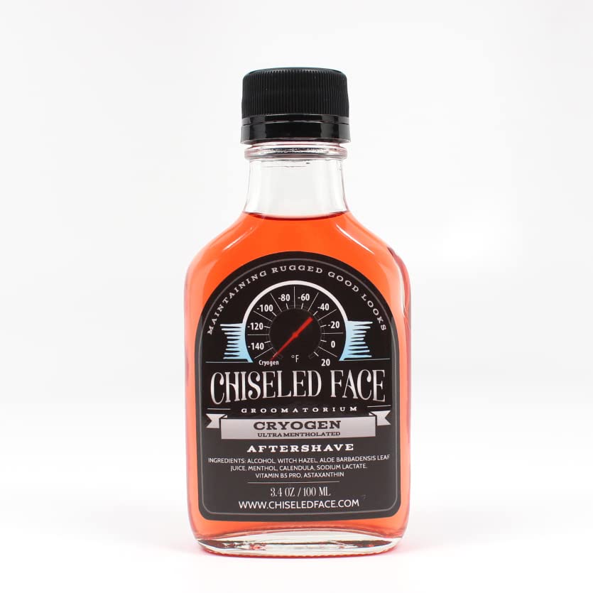 Cryogen - Ultra High Menthol Aftershave Splash By Chiseled Face Groomatorium - Handmade, Small Batch, Luxury Grooming Products