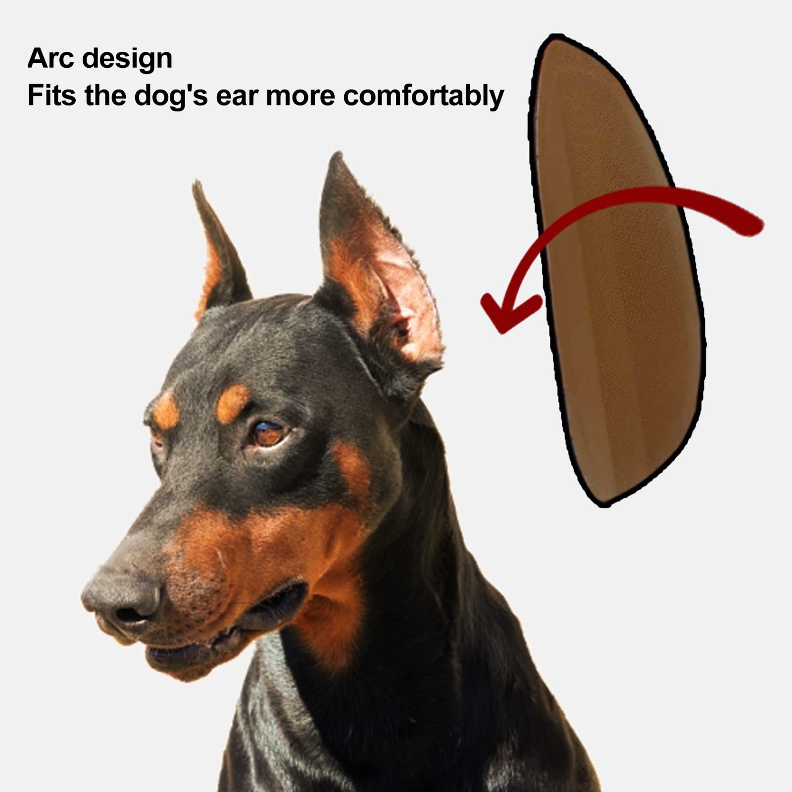 Dog Ear Stand Sticker Up Support Tool, Smaller Size Dog Ear Cover Ear Stand Up For Dogs Dog Ear Fixed Correction Vertical Holder Doberman Ear Posting Kit For Doberman Pinscher Dog Samoyed Great Dane