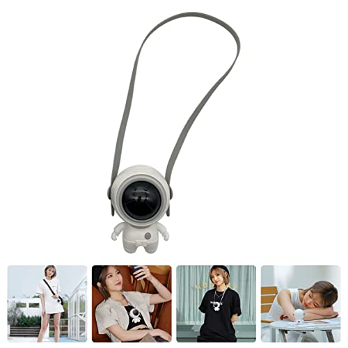 Amosfun Wearable Air Conditioner Rechargeable Neck Fan Neckband Fan Camping Fan with Light Portable Neck Fan