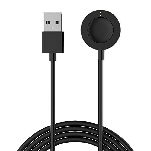 RuenTech Charger Compatible with Fossil Gen 6 / Gen 5 / Gen 4 / Sport Smartwatch Rapid Charger Magnetic (Black)