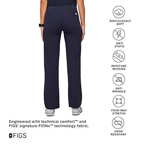 FIGS Livingston Basic Scrub Pants for Women β Navy Blue, L