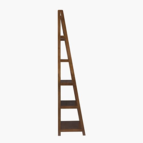 Melissa Mid-Century Bookcase, Walnut by Linon Large