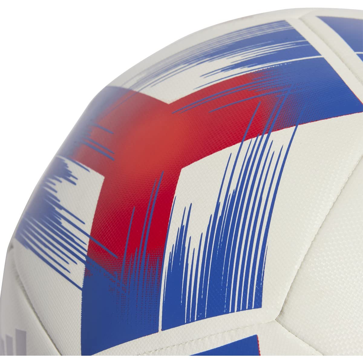 adidas Unisex-Adult Starlancer Training Ball, White/Silver Metallic/Red/Solar Red, 4