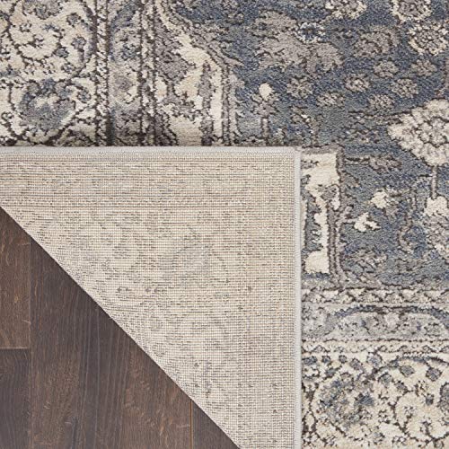 Nourison Concerto Vintage Grey/Ivory 8'10" x 11'10" Area -Rug, Easy -Cleaning, Non Shedding, Bed Room, Living Room, Dining Room, Kitchen (9x12)