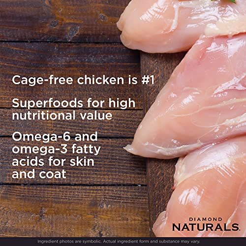 Diamond Naturals All Life Stages Chicken and Rice Formula Dry Dog Food Protein from Real Chicken, and Probiotics