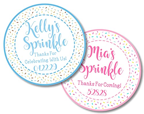 Baby Sprinkle Stickers Or Favor Tags, Boys Baby Sprinkle Favor, Girls Baby Sprinkle Favor