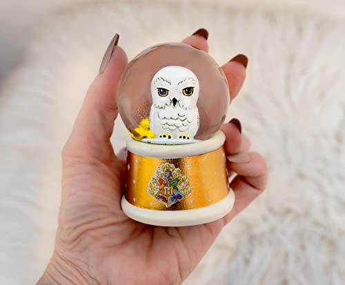 Harry Potter Hedwig Owl Light-Up Mini Adult Snow Globe with Swirling Glitter Display