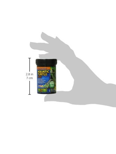 Exo Terra Adult Aquatic Turtle Food, Floating Pellets for Reptiles, 0.7 Oz., PT3251