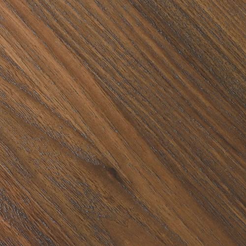 Rainbow Sophia Side Table End Table for Living Room, Farmhouse Accent Wood Nightstand for Bedroom with 2-Tier Storage, Dark Walnut