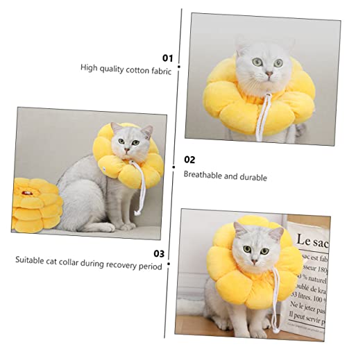 DOITOOL 3pcs Elizabeth Circle Surgery Protective Collar Cat Cone Collar Soft Cat Recovery Neck Cone Puppy Collars for Small Puppies Puppy Cone Puppies Collars Kitten Cat Headgear Pp Cotton