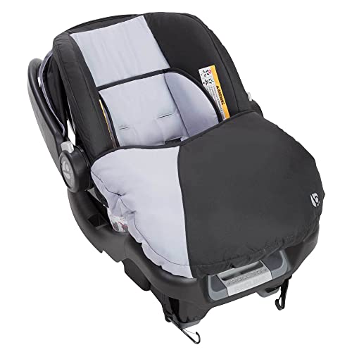 Baby Trend Sit N Stand Easy Fold Travel Double Baby Stroller and Single Infant Car Seat Travel System with Safety Harnesses and Cover, Stormy
