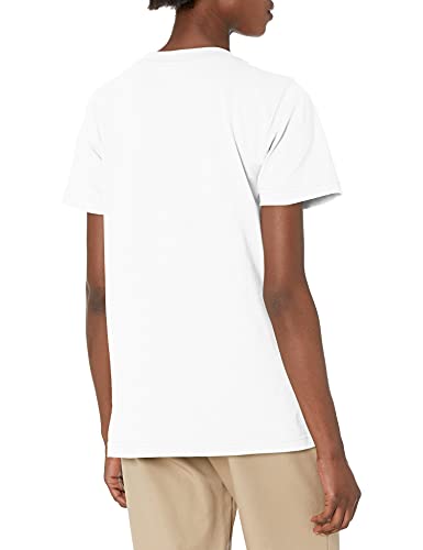 Dickies Women's Short Sleeve Heavyweight Pocket T-Shirt, White, Large