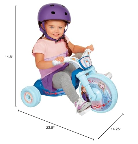 Disney Frozen 2 Frozen 2 Fly Wheels 10" Junior Cruiser Ride-On with Sound Effects Button! Ages 2-4