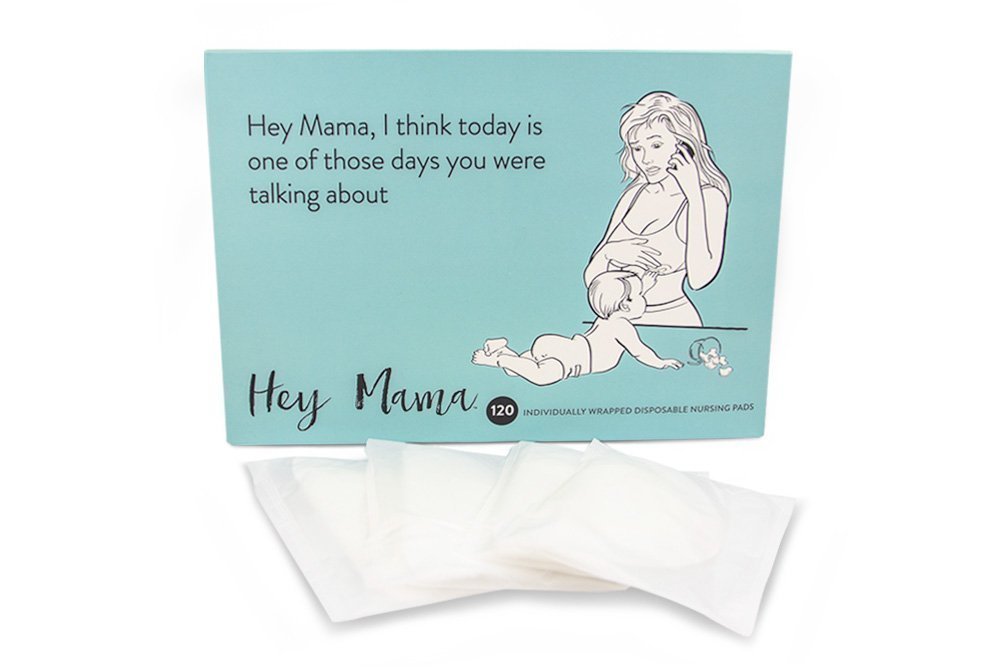 Hey Mama Disposable Nursing Pads - (120) Super Absorbent, Ultra Comfortable & Individually Wrapped