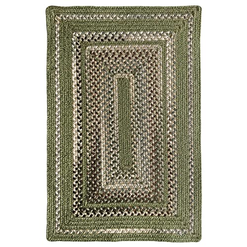 Capel 0392QS04000600265 Bradford Area Braided Rug, 4' x 6', Foliage