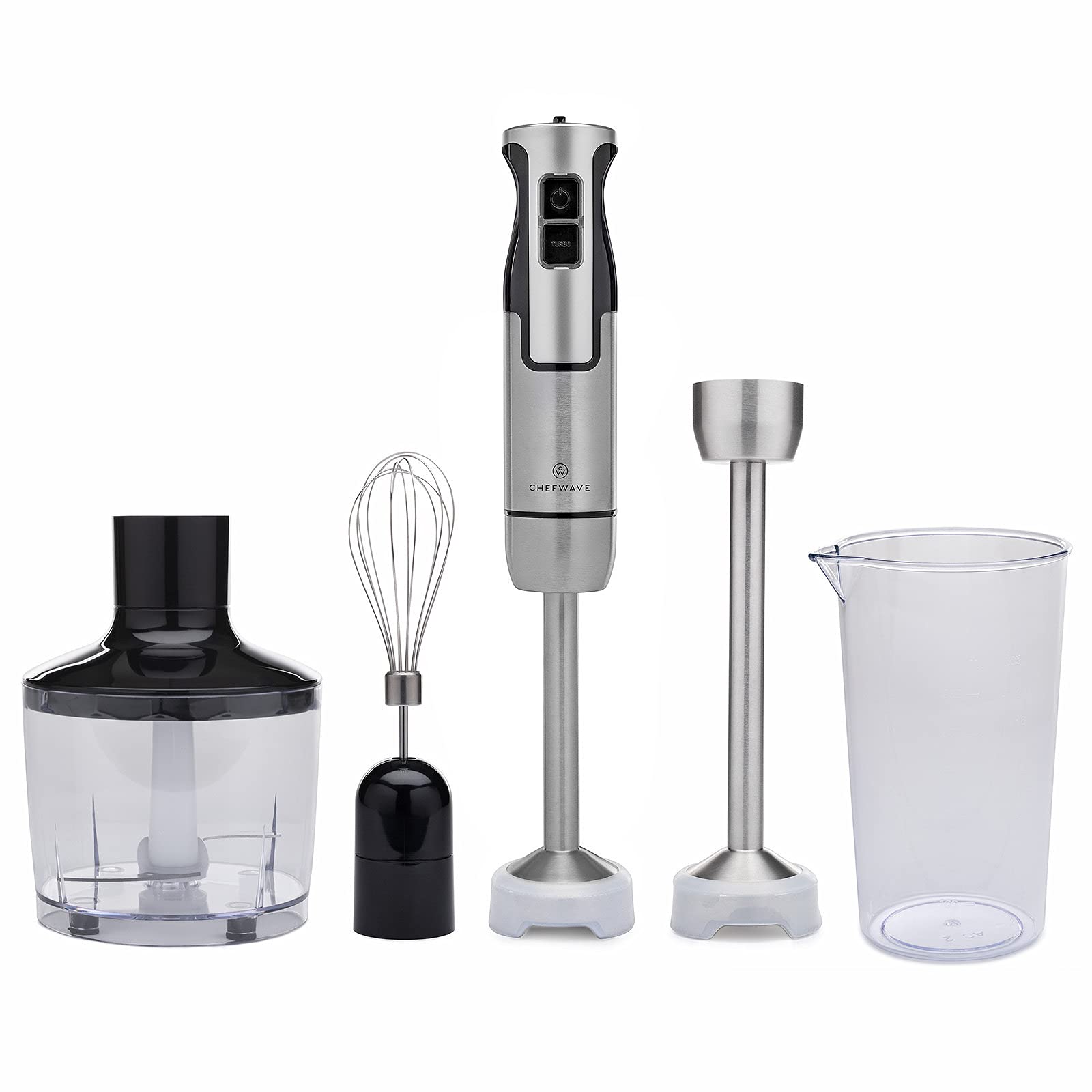Cuisinart 66-14N 14 Piece Chef's Classic Non-Stick Hard Anodized Cookware Set with 9-Speed Immersion Hand Blender Bundle (2 Items)