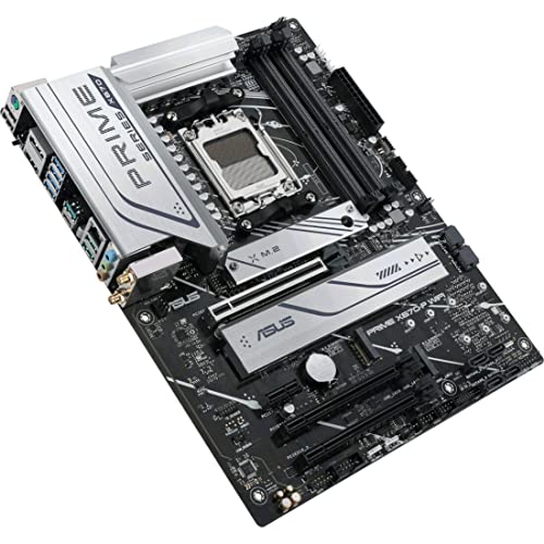 ASUS Prime X670-P WiFi Socket AM5 (LGA 1718) Ryzen 7000 ATX Motherboard(DDR5,Three M.2 Slots, USB 3.2 Gen 2x2 Type-C®, USB4® Support, WiFi 6 and 2.5Gb Ethernet)