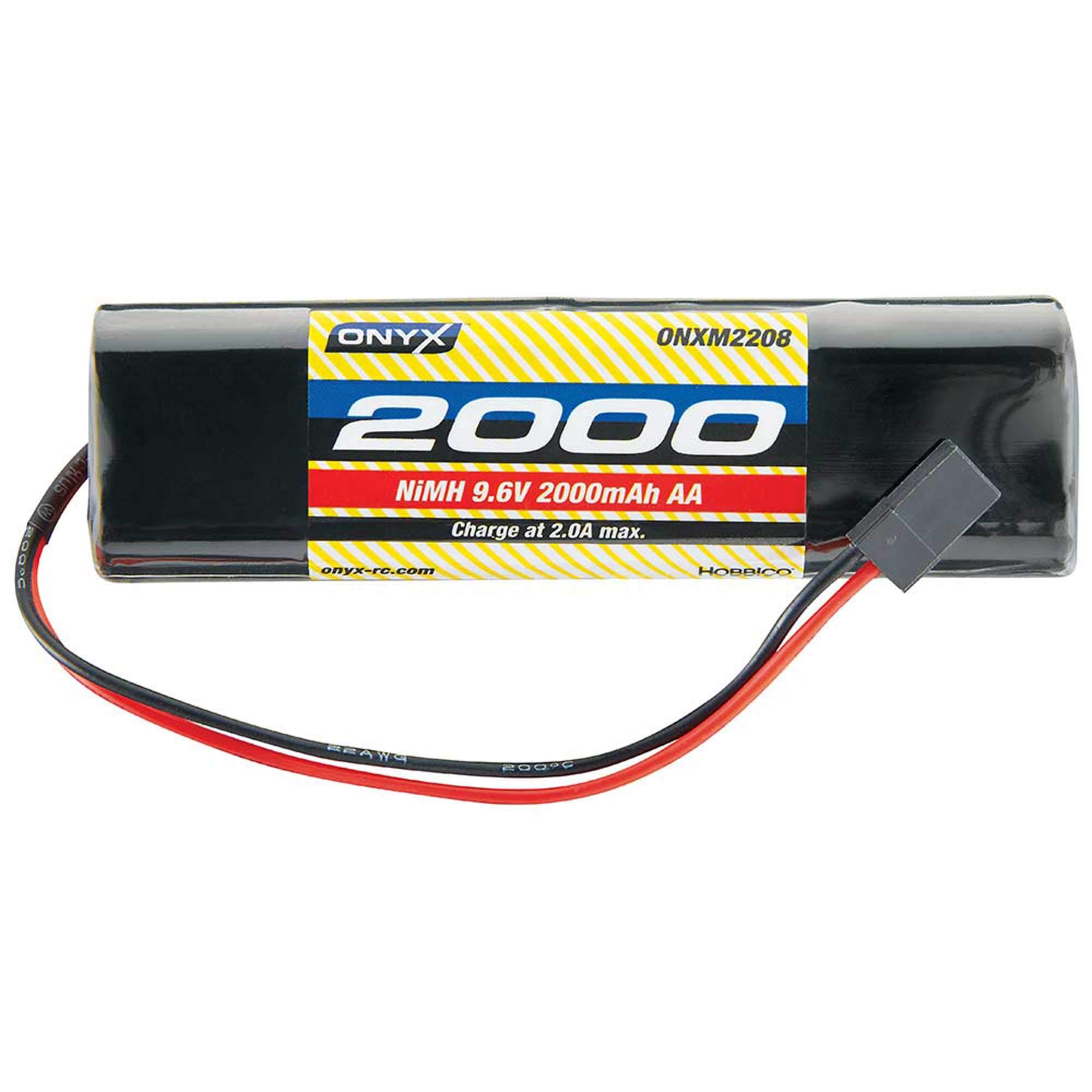 Onyx NiMH 9.6V 2000mAh AA Transmitter Rect Universal ONXM2213