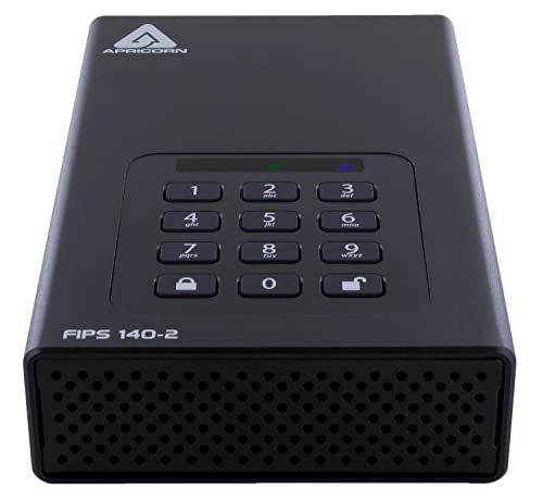 Apricorn 4TB Aegis Desktop Padlock FIPS 140-2 Validated 256-Bit Encrypted Hard Drive (ADT-3PL256F-4000)