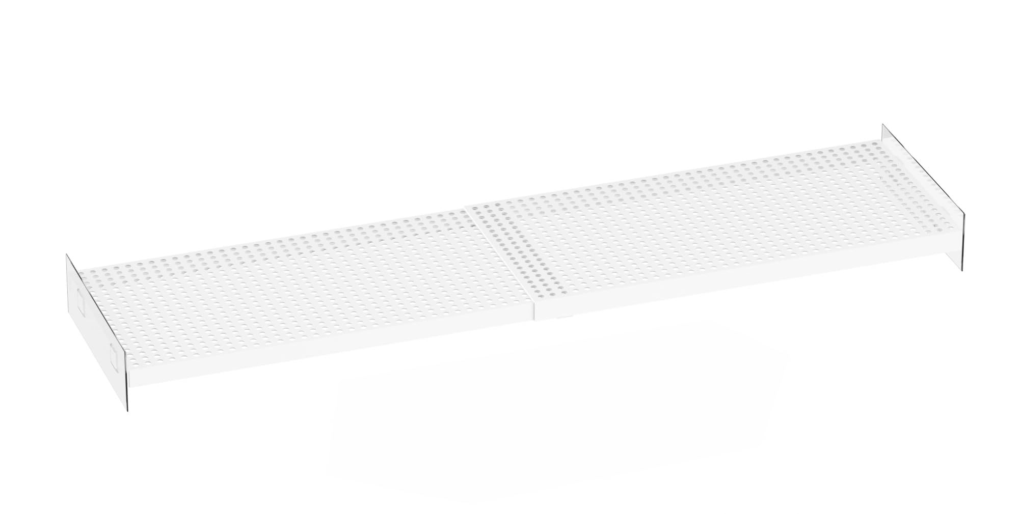 WEJIPP Closet Shelf Divider Expendable Cabinet Tension Shelving Rack Heavy Duty Metal DIY Shelf Separator for Cabinet Wardrobe Cupboard Pantry Kitchen Bedroom Storage Shelves,White,3packs