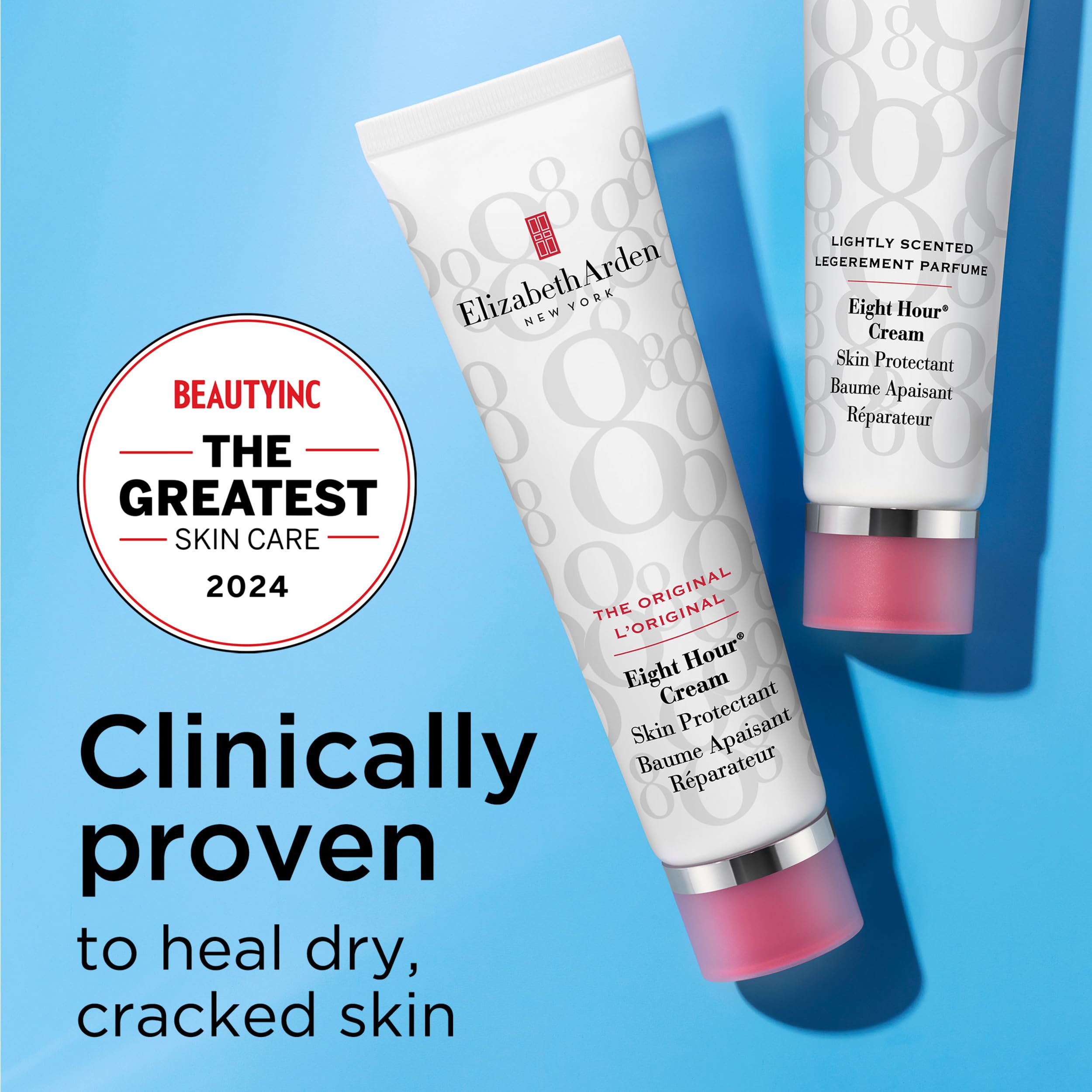 Elizabeth Arden Eight Hour Cream Skin Protectant, All-in-One Beauty Balm, Full Body Moisturizer that Hydrates, Smooths, Protects and Soothes, Lightly Scented, 1.7 Fl Oz, 1.7 oz.