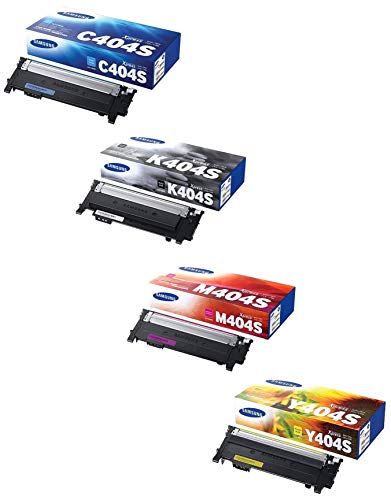 Samsung CLT-K404S, CLT-C404S, CLT-M404S, CLT-Y404S Standard Yield Toner Set (BK/C/M/Y)