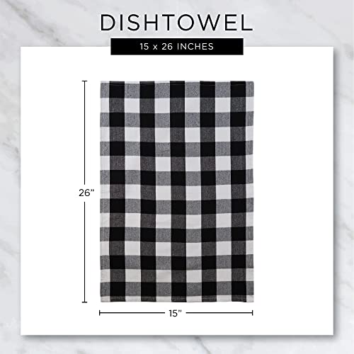 DII Basic Terry Collection Waffle Dishtowel Set, 15x26, Solid Spice, 4 Piece