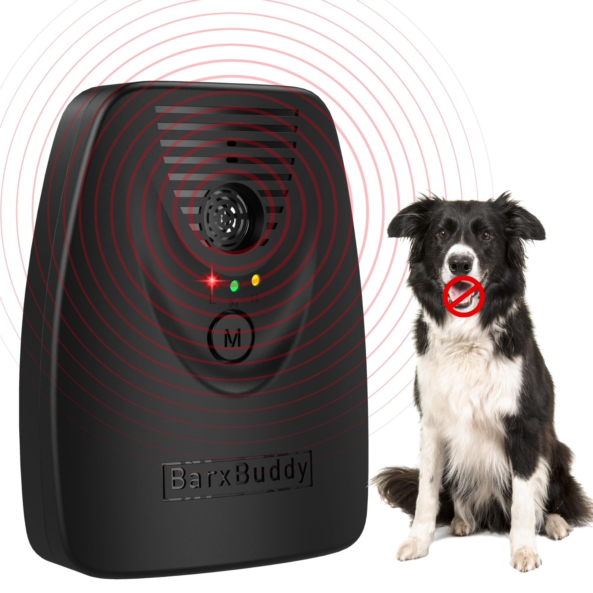 BarxBuddy [3-Pack] BarkShield Home Anti Barking Device, 66ft Long Range Ultrasonic, Waterproof Dog Bark Deterrent Box for Indoor/Outdoor Use, Safe Bark Collar Alternative Dog Training & Behavior Aid