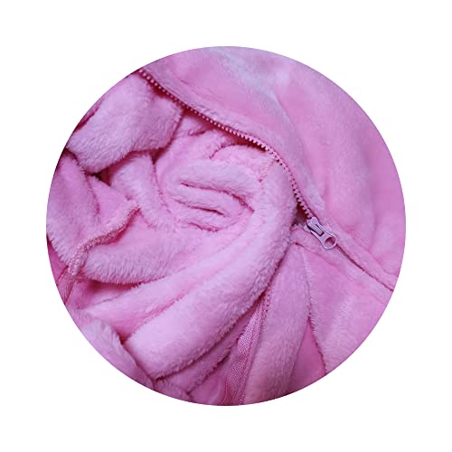 Cute Axolotl Unisex Child Axolotl Animal One-Piece Cosplay Plush Onesie Costume Large (No mask), Pink