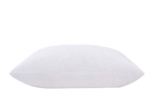 L' COZEE Premium Feather and Down Pillow Insert, Decorative Throw Stuffer Inserts, Hypoallergenic, Cotton Cover, White (17x17)'