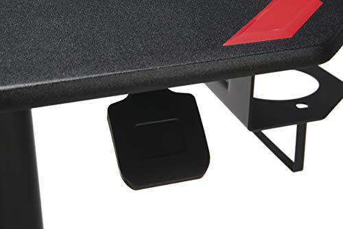 RESPAWN RSP-3010 Computer Ergonomic Height Adjustable Gaming Desk, 52.6 in, Red