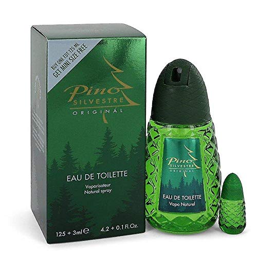 PINO SILVESTRE by Pino Silvestre Eau De Toilette Spray with free .1 oz Travel size Mini 4.2 oz Men